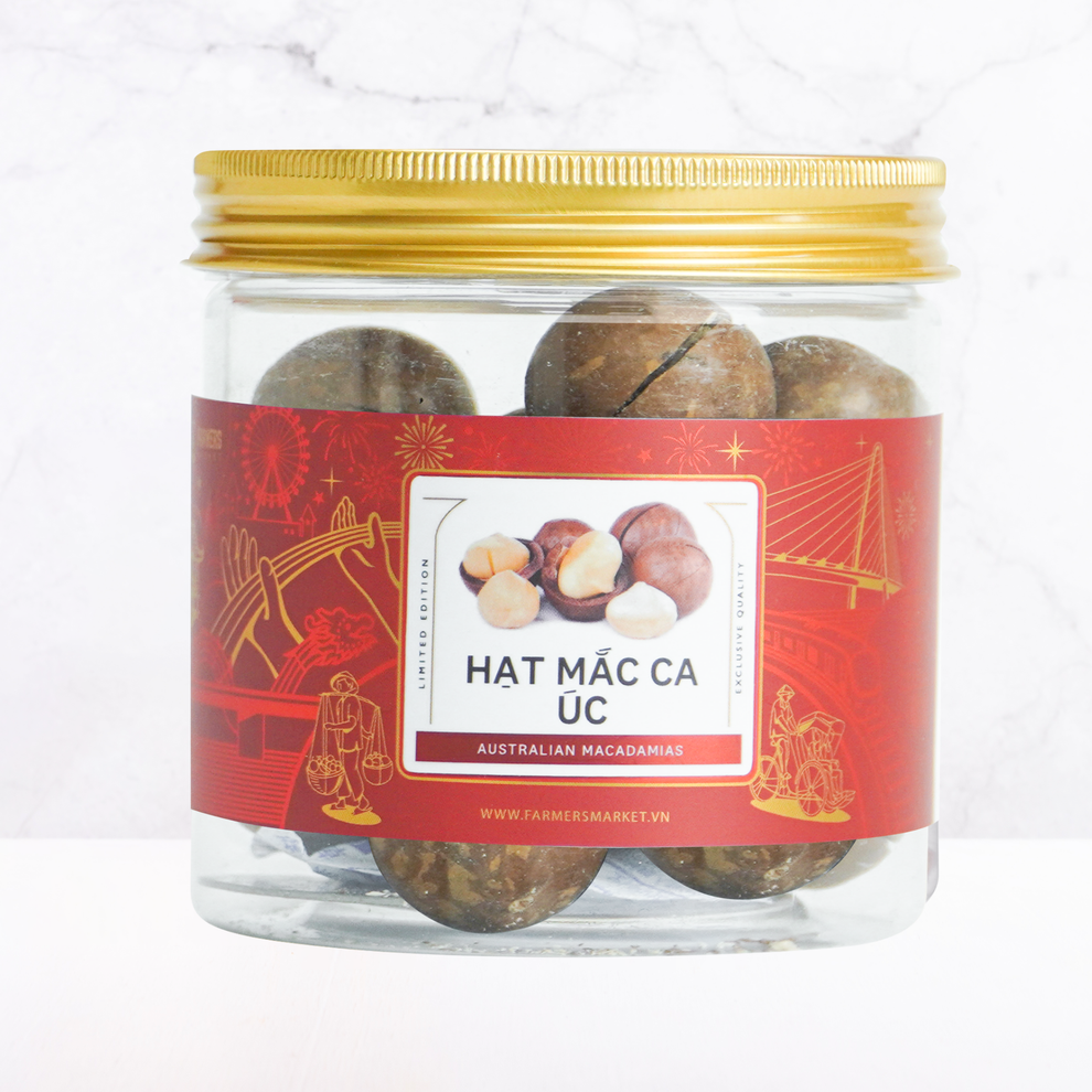 Hạt mắc ca úc Farmers Fine Foods 170 g ( Hủ nhựa ) – REUNION FOODS